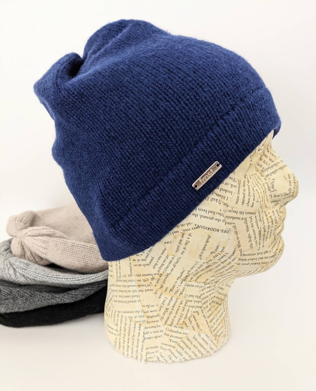 Cashmere Basic Men Knit Beanie - Etsy