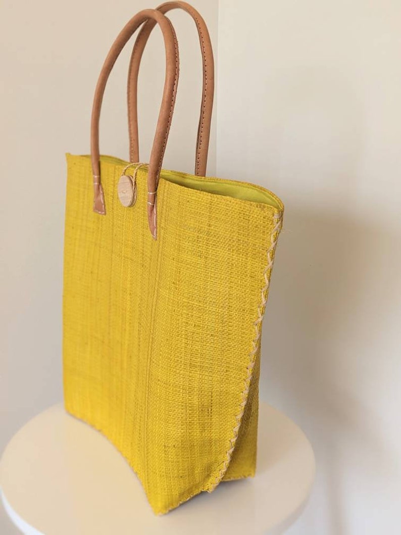 Oversized Raffia Bag Woven Straw Beach Bag Made in - Etsy