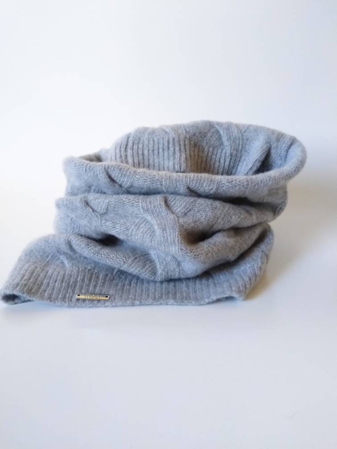 Frost Merino Wool and Cashmere Neck Warmer - Etsy