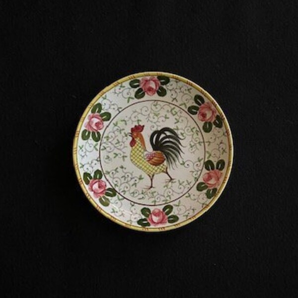 Rooster and Roses - Etsy