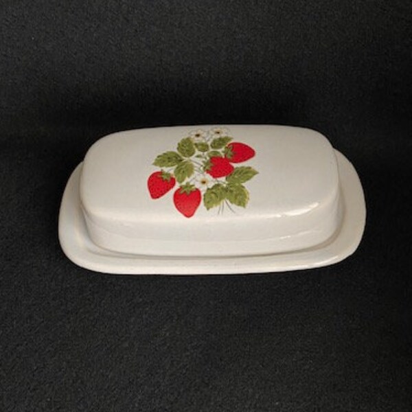 Red Butter Dish - Etsy
