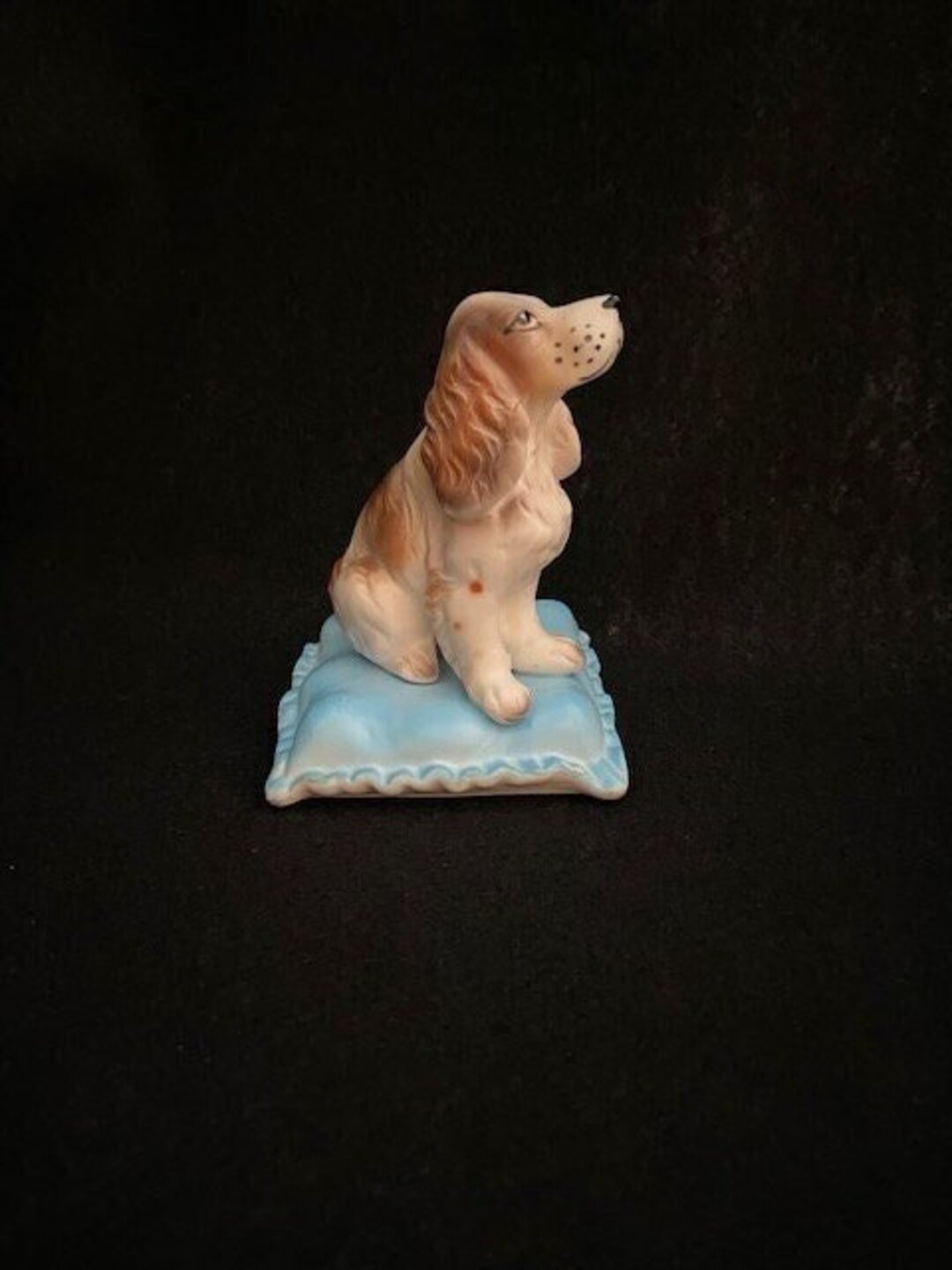 Vintage Artmark Dog / Spaniel Sitting on Pillow Figurine - Japan - Etsy
