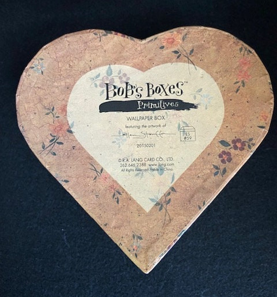 Vintage Bob's Boxes Primitives wallpaper Box Heart Shaped Box With ...