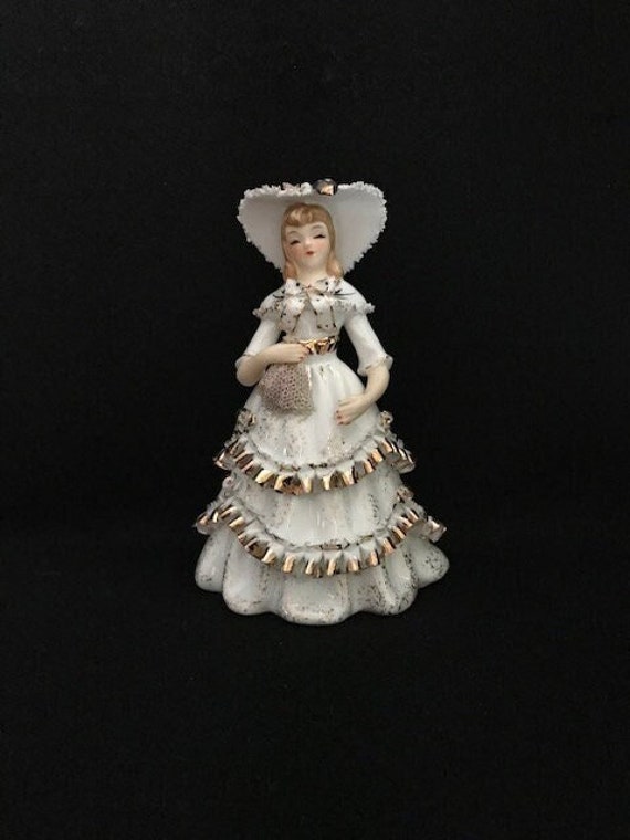 Vintage Lefton China Victorian Elegant Lady Figurine - Etsy