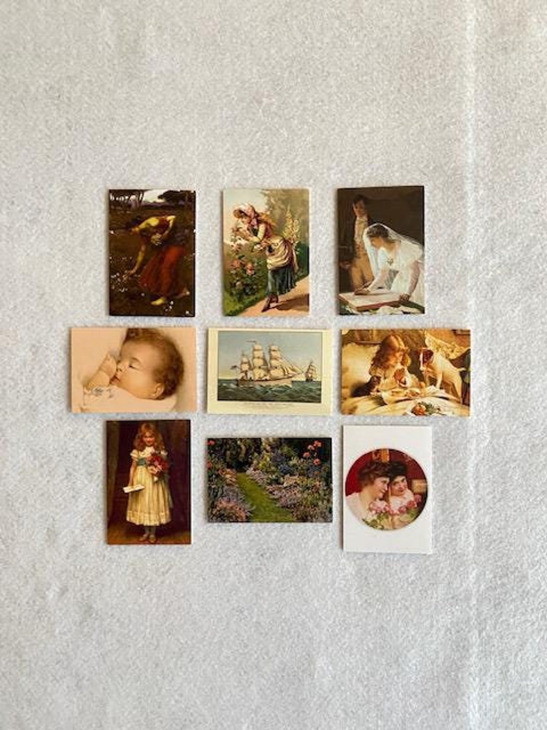 Victorian Trading Co. / Victorian Greetings (6) Mini Cards With ...