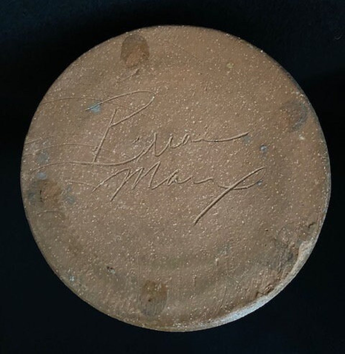 Vintage Signed Brian Marx Salt Glazed Pottery Crock / Vase / Planter ...