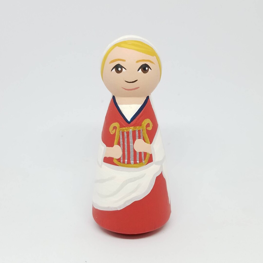 St. Cecilia Peg Doll - Etsy