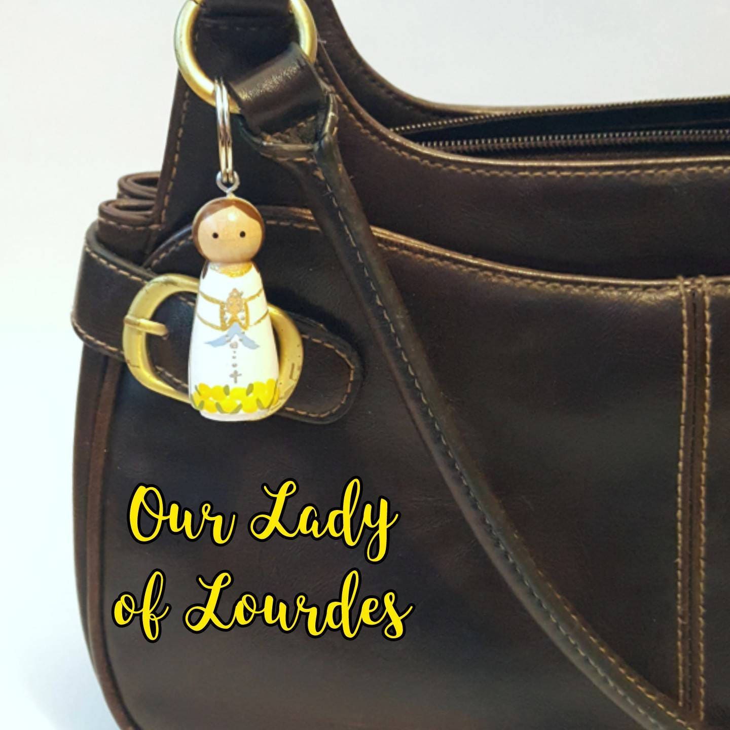 Marian Peg Doll Keychain Catholic Gifts Baptism | Etsy