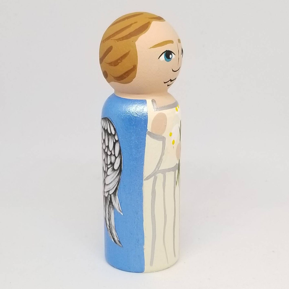 St. Gabriel the Archangel Peg Doll, Saint Peg Dolls, Catholic Gift ...