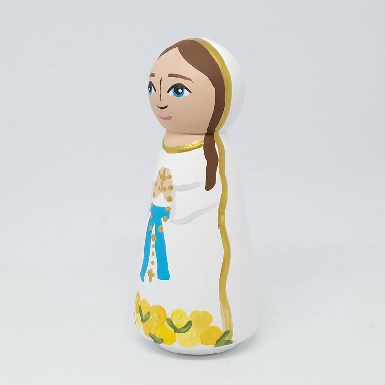 Our Lady of Lourdes Peg Doll Saint Peg Dolls Catholic | Etsy