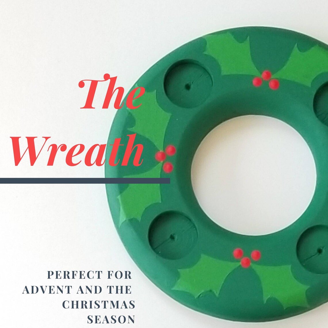 Wooden Advent Wreath - 12 Candles - Advent -christmas Wreath ...