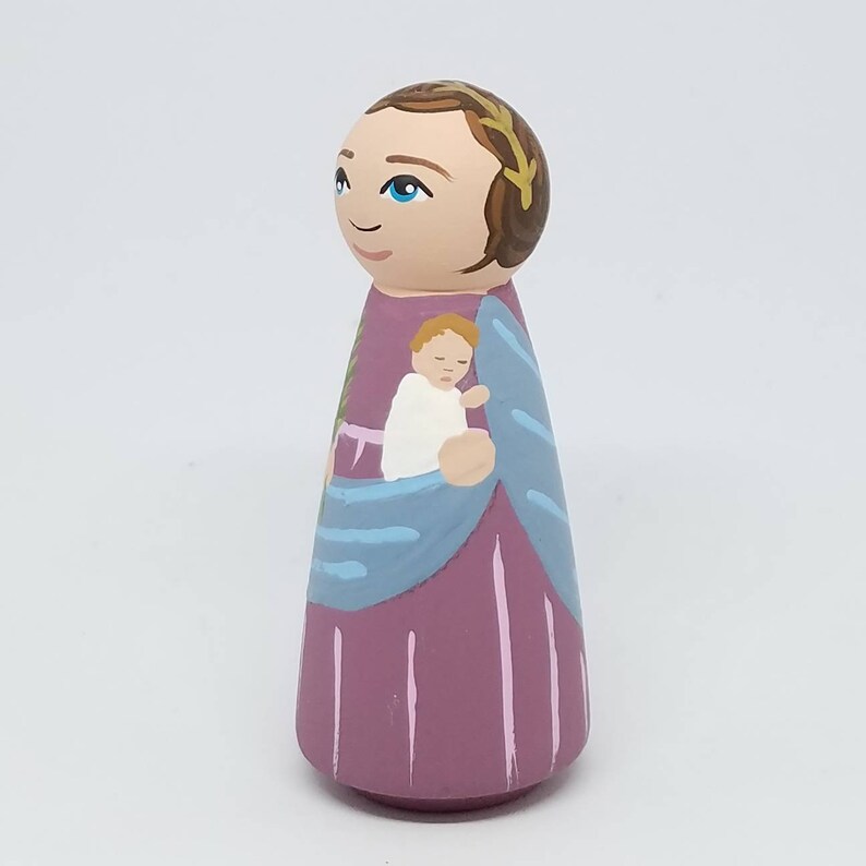 St. Perpetua Peg Doll, Saint Peg Dolls, Catholic Gift, Baptism Gifts ...