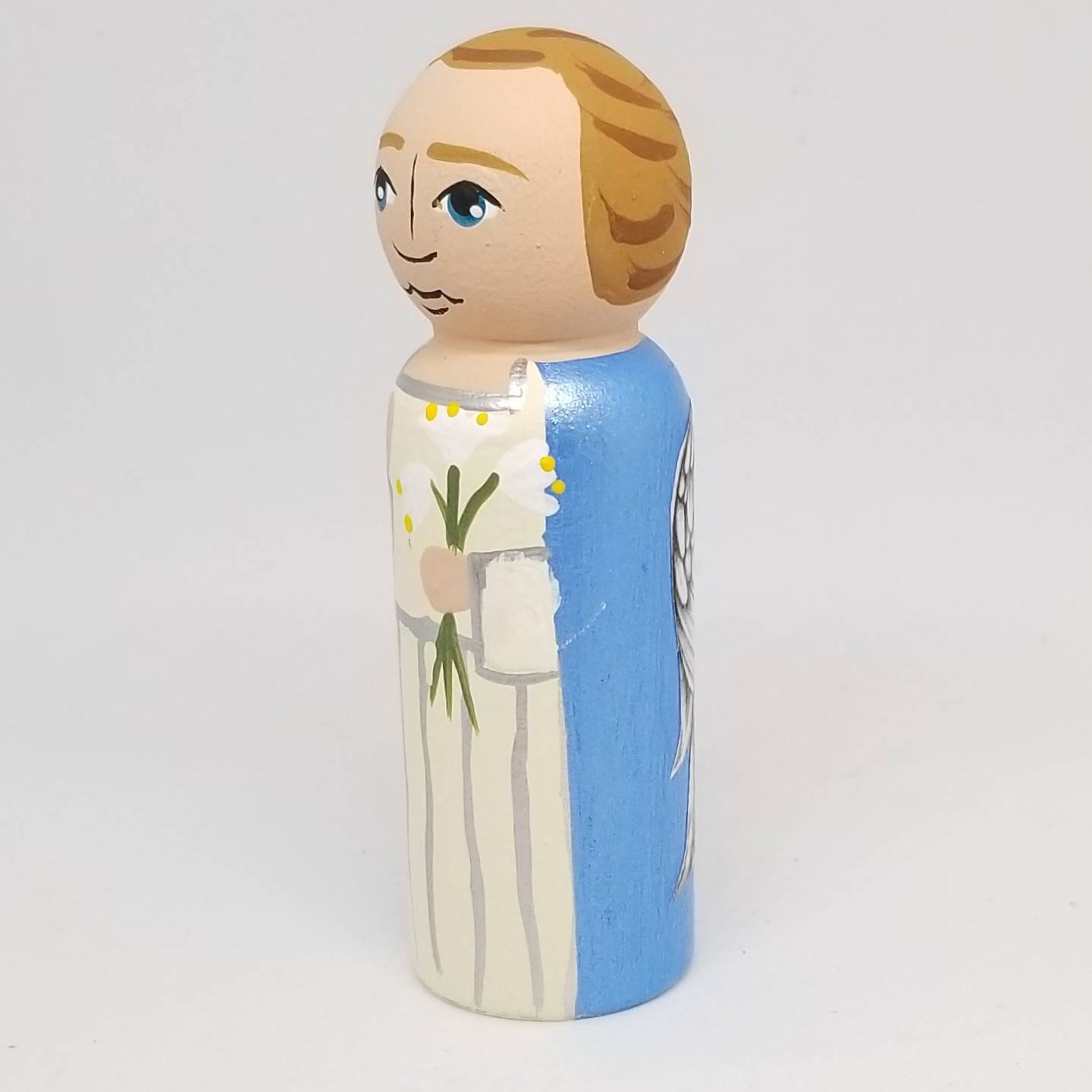 St. Gabriel the Archangel Peg Doll, Saint Peg Dolls, Catholic Gift ...