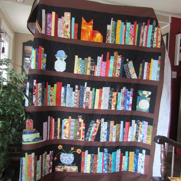 Bookcase Quilt Pattern - Etsy