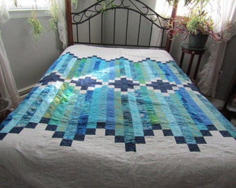 Aqua Blue Quilt - Etsy