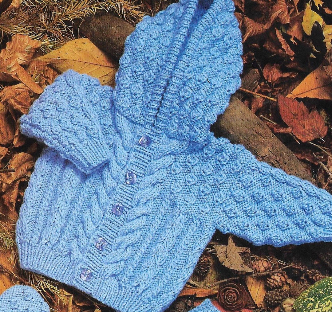 5 X Aran Knitting Pattern Children Toddler Baby Boy Girl Cable Aran PDF ...