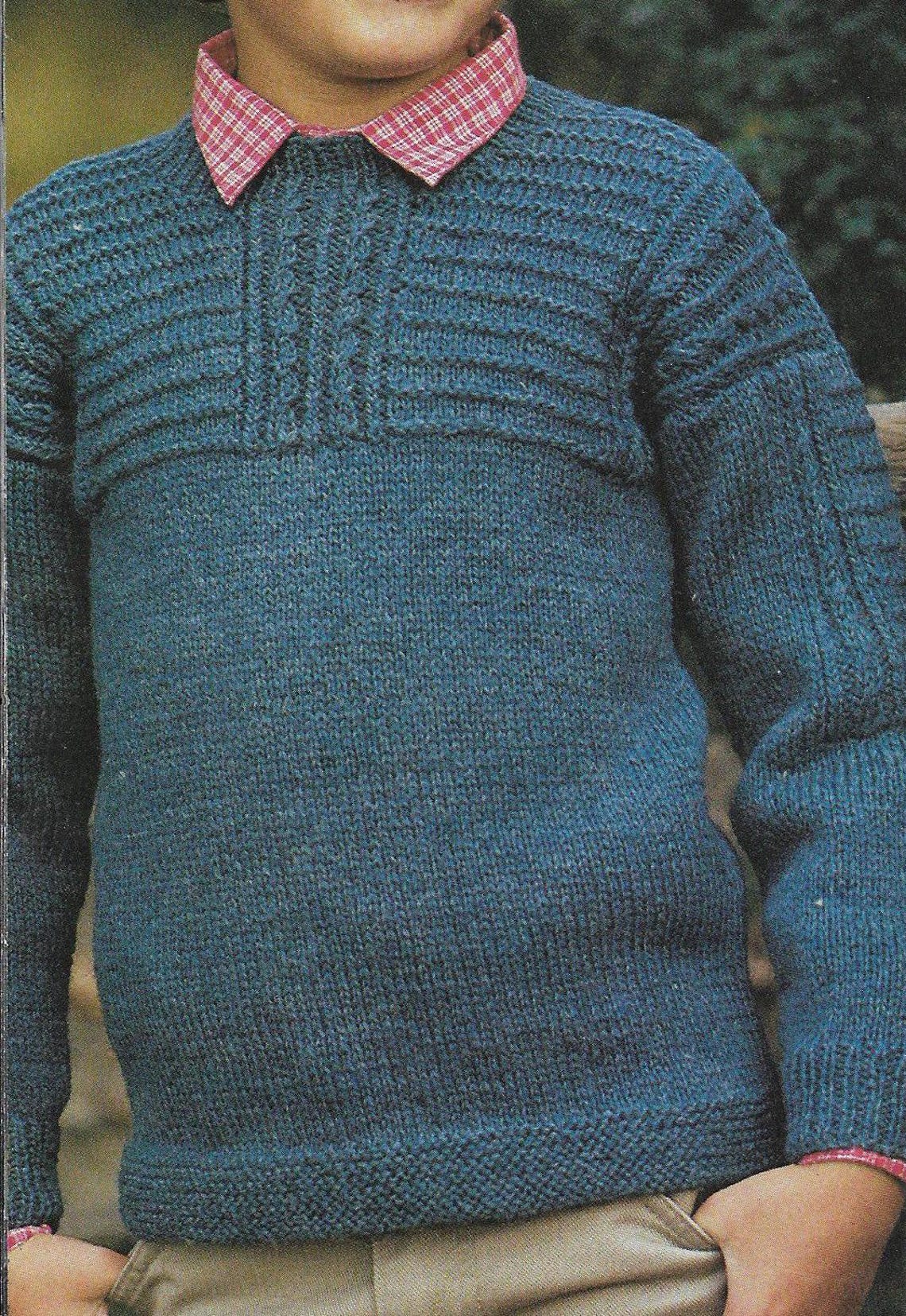 11 X Guernsey Style DK Pdf Family Boys Knitting Pattern Ladies Mens ...