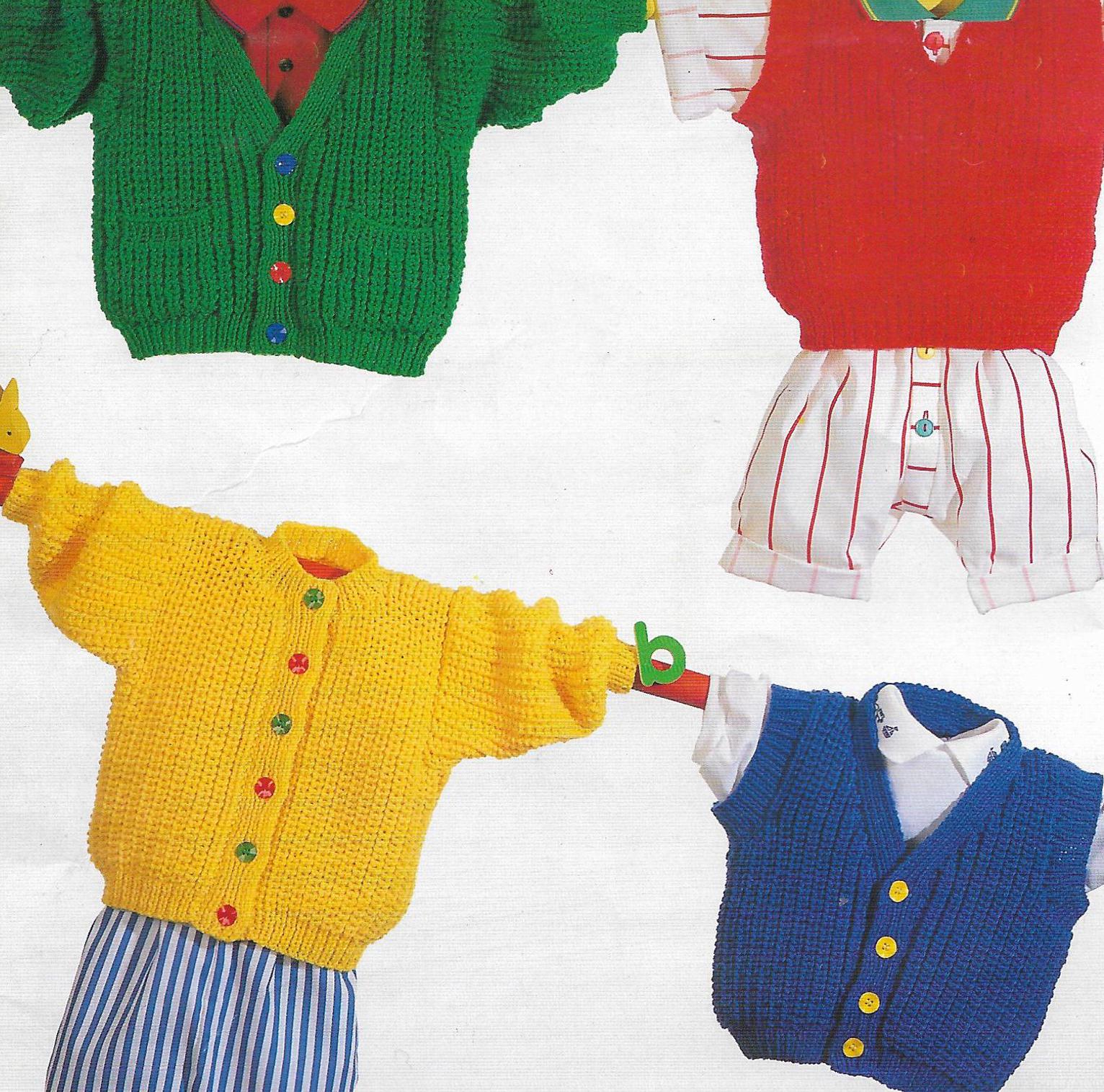 8 X Aran Knitting Pattern Children Toddler Baby Boy Girl Cable Aran PDF ...