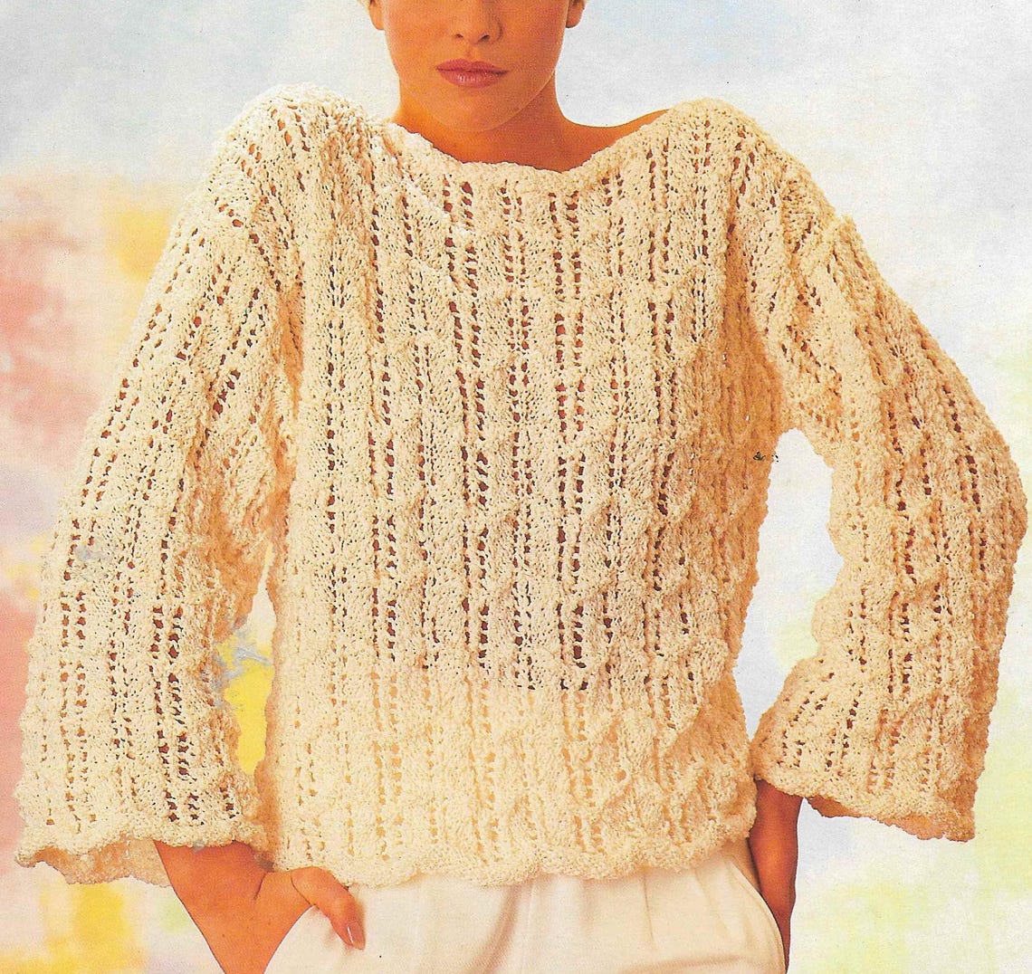 12 X Womens Top Knitting Pattern Pdf Download Ladies Summer Short ...