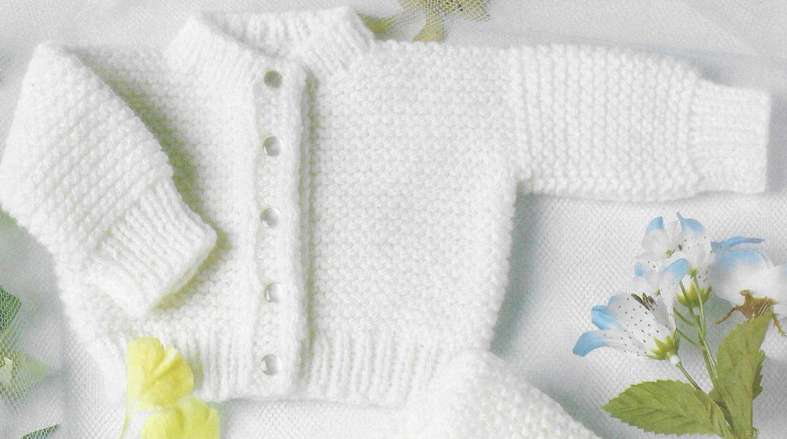 Premature Small Baby DK Easy Classic Knitting Pattern Girl Boy Easy ...