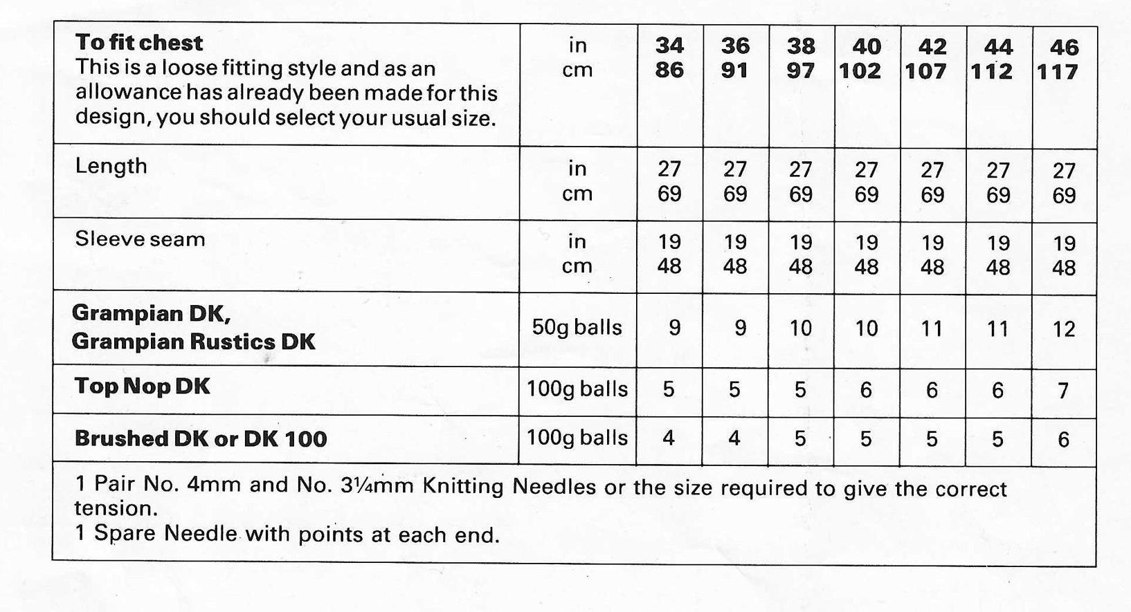 DK Cable Sweater Mens Man Knitting Pattern Jumper Sweater Pattern PDF ...
