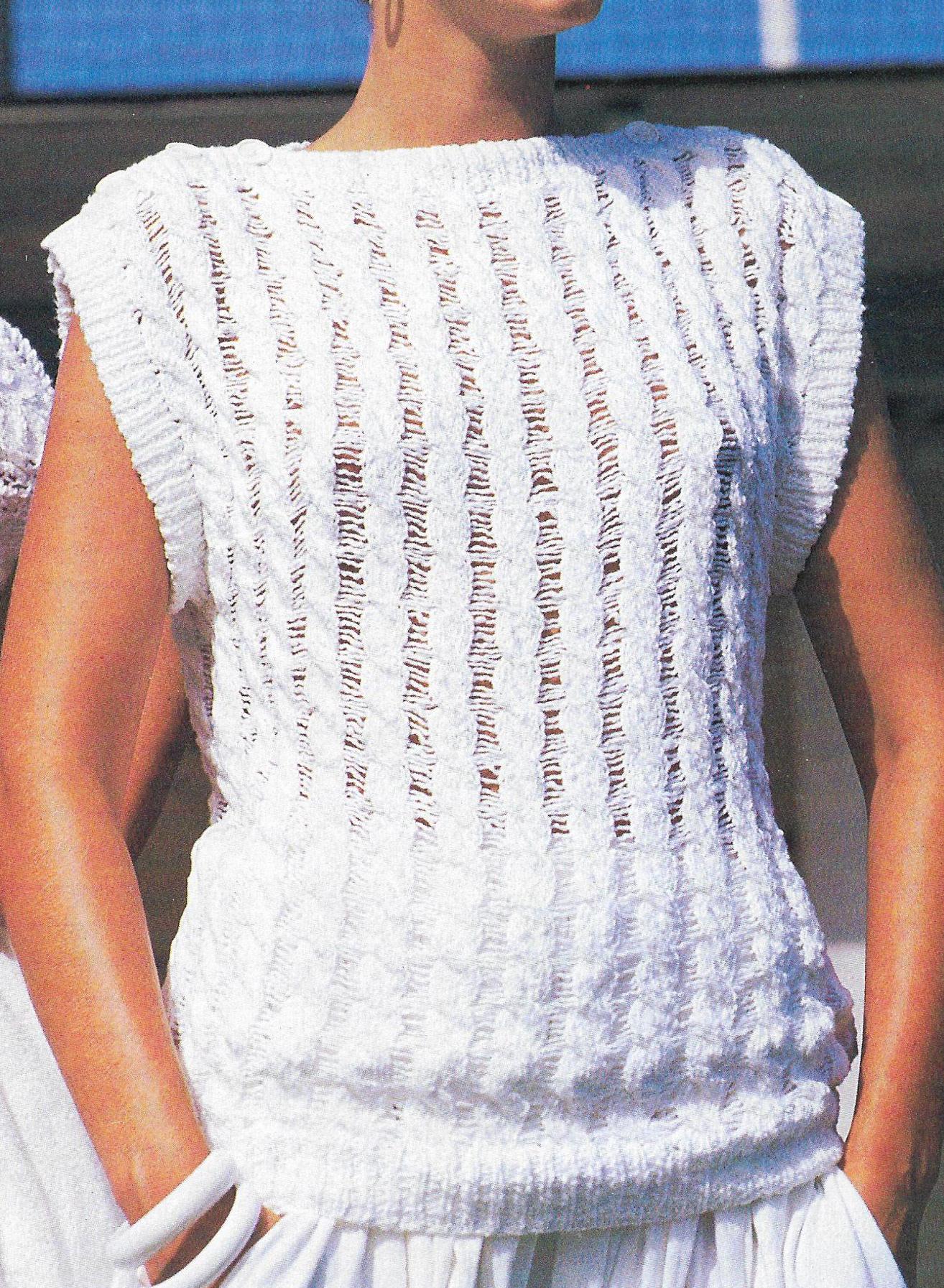 19 X Womens Top Cotton Knitting Pattern PDF Download Ladies Summer ...