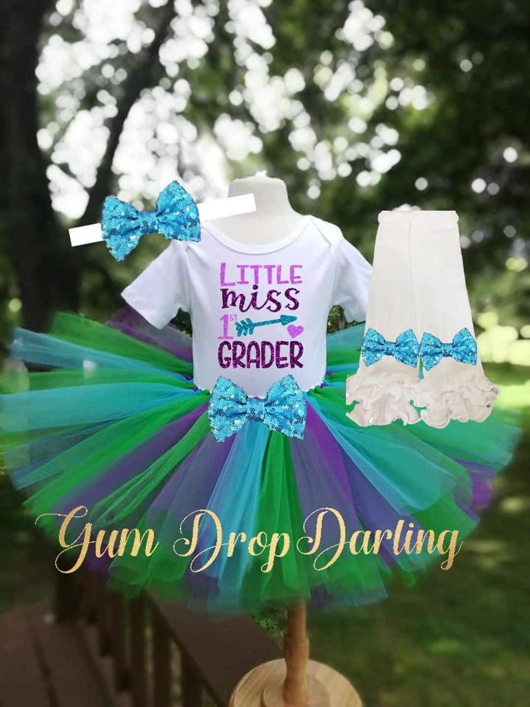 Little Miss First Grader, New School Outfit, 1st Day of School, 1st ...