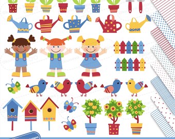 Gardening clipart | Etsy