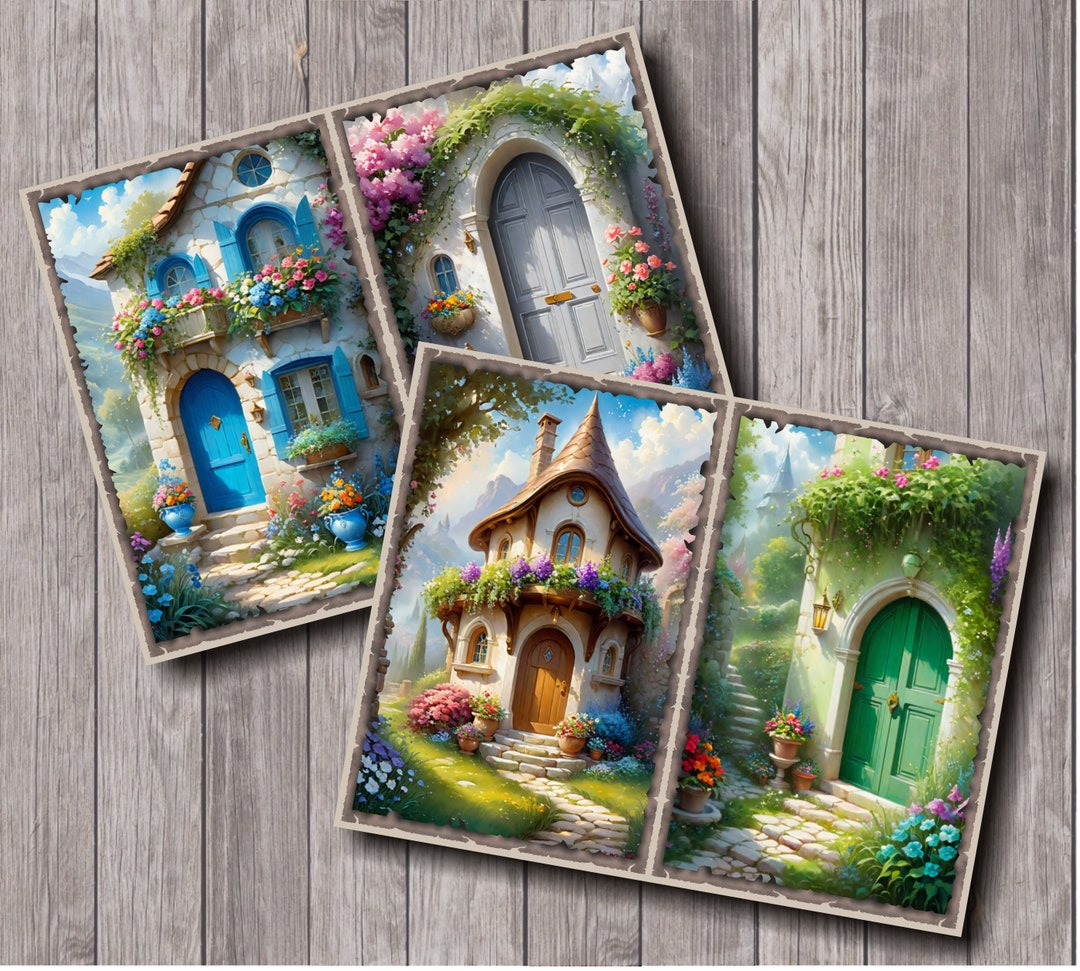 Magic Cottage Bundle, Fairy House, Clipart Fairy Village, Magic Fairy ...