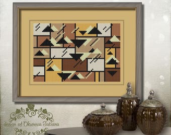 Geometric Cross Stitch Pattern - Etsy
