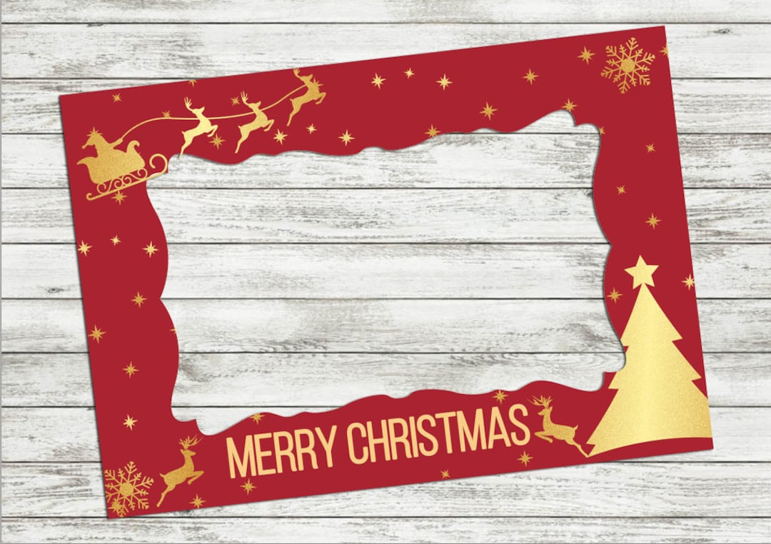 Christmas Party Frame, Christmas Party Photo Booth Frame, Xmass Party ...