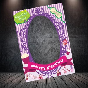 Sleepover Party Frame, Sleepover Birthday, Slumber Party, Slumber ...