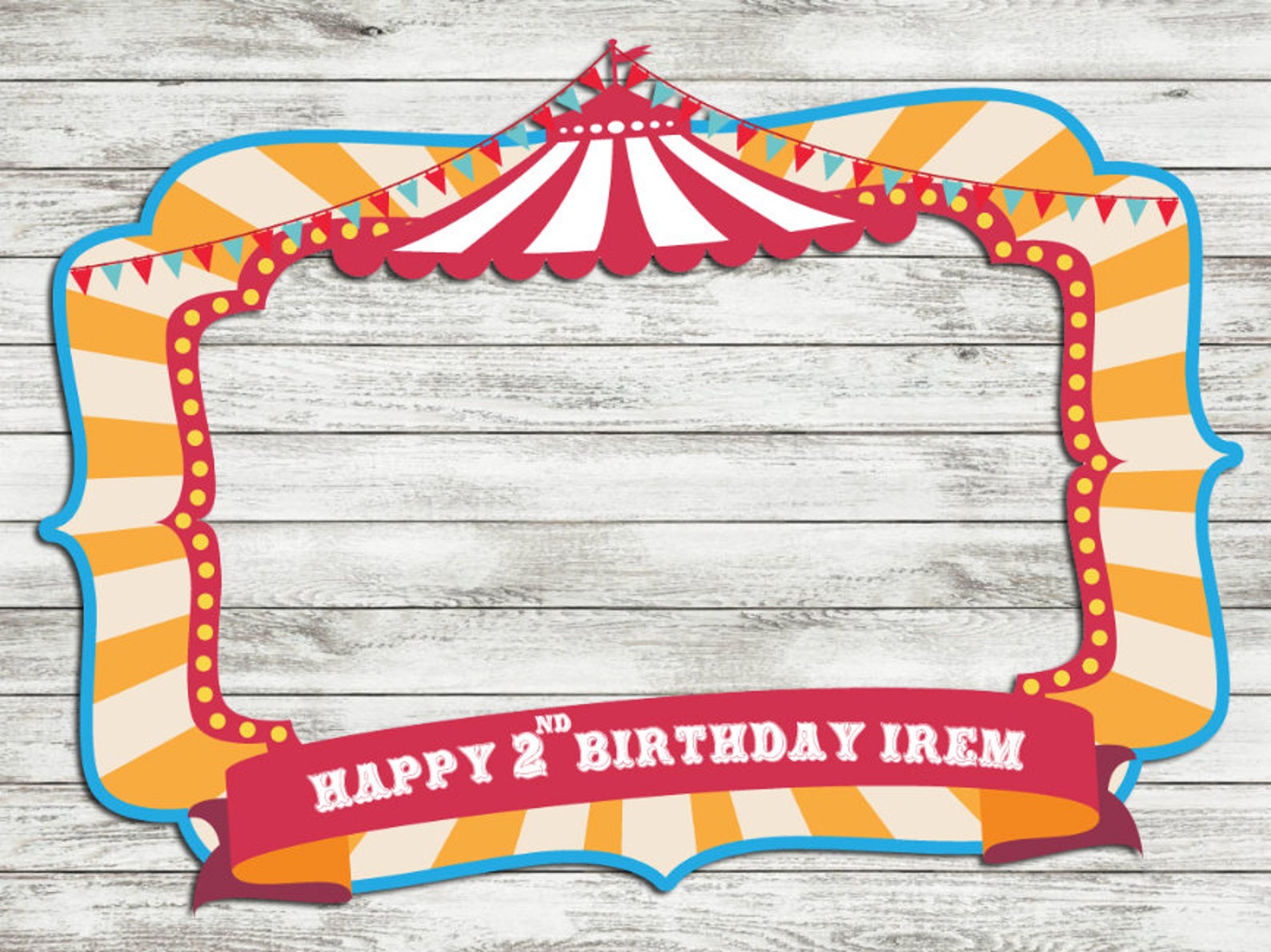 Carnival Photo Prop Frame - Carnival Photo Booth Frame - DIY Photo Prop ...