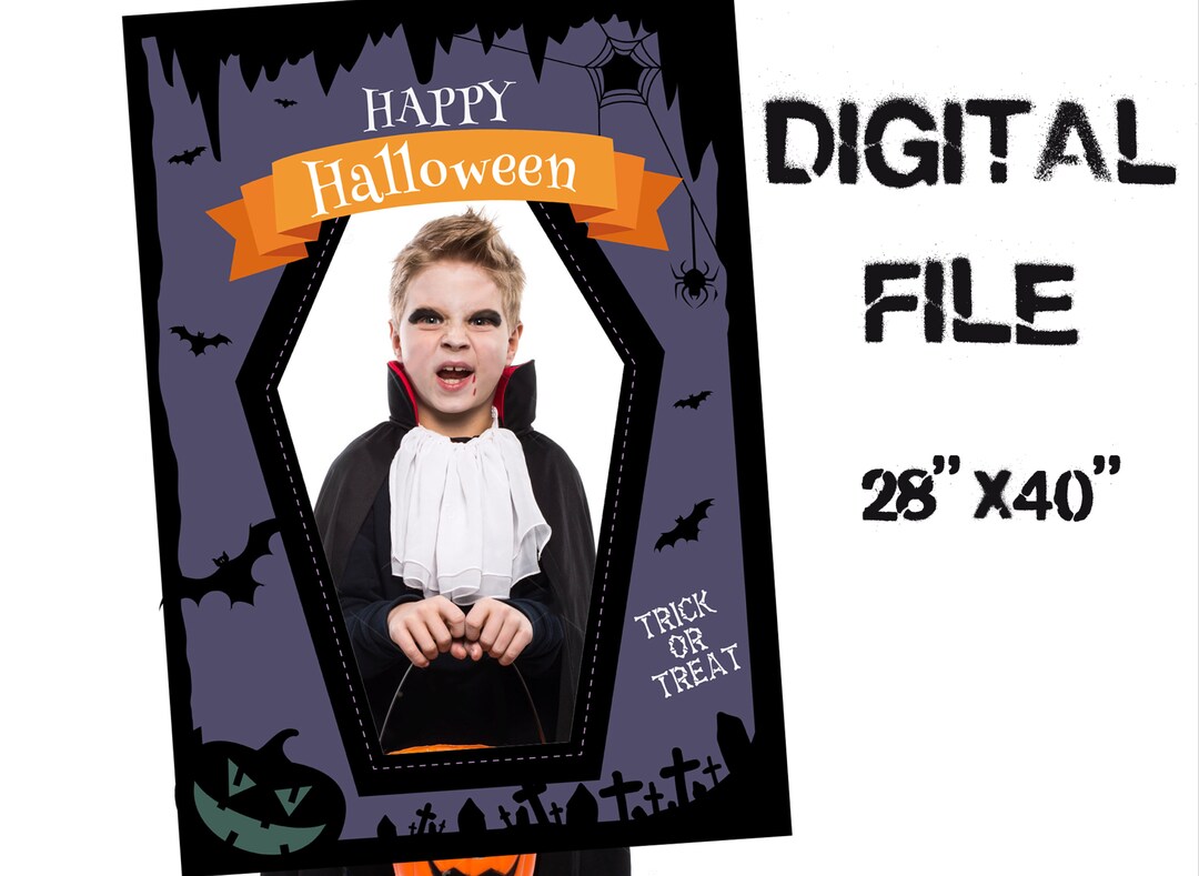 Halloween Party Frame, Digital File, Instant Download, Trick or Treat ...