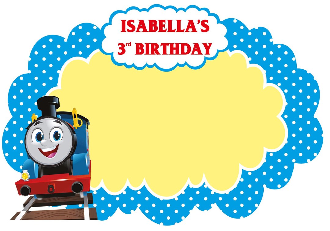 New Thomas the Train Photo Booth Frame, Thomas Birthday Photo Booth ...