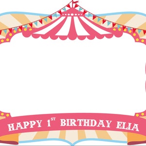 Carnival Photo Prop Frame - Carnival Photo Booth Frame - DIY Photo Prop ...