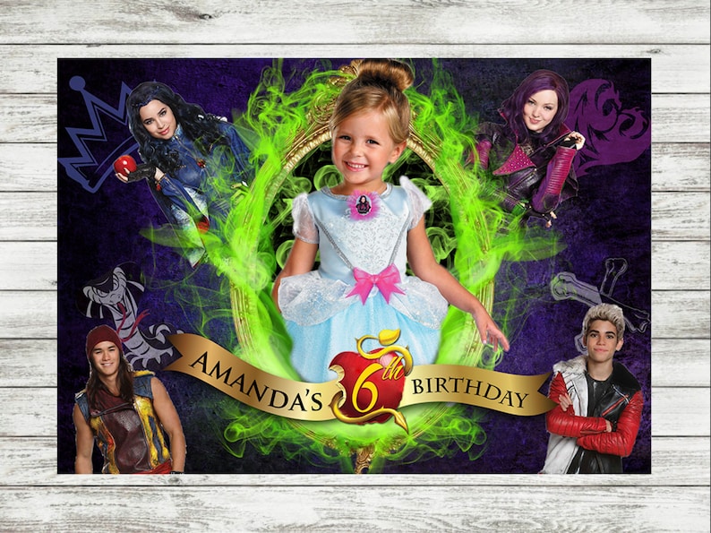 Descendants Photo Prop Backdrop - Disney Descendants Backdrop - Teen ...