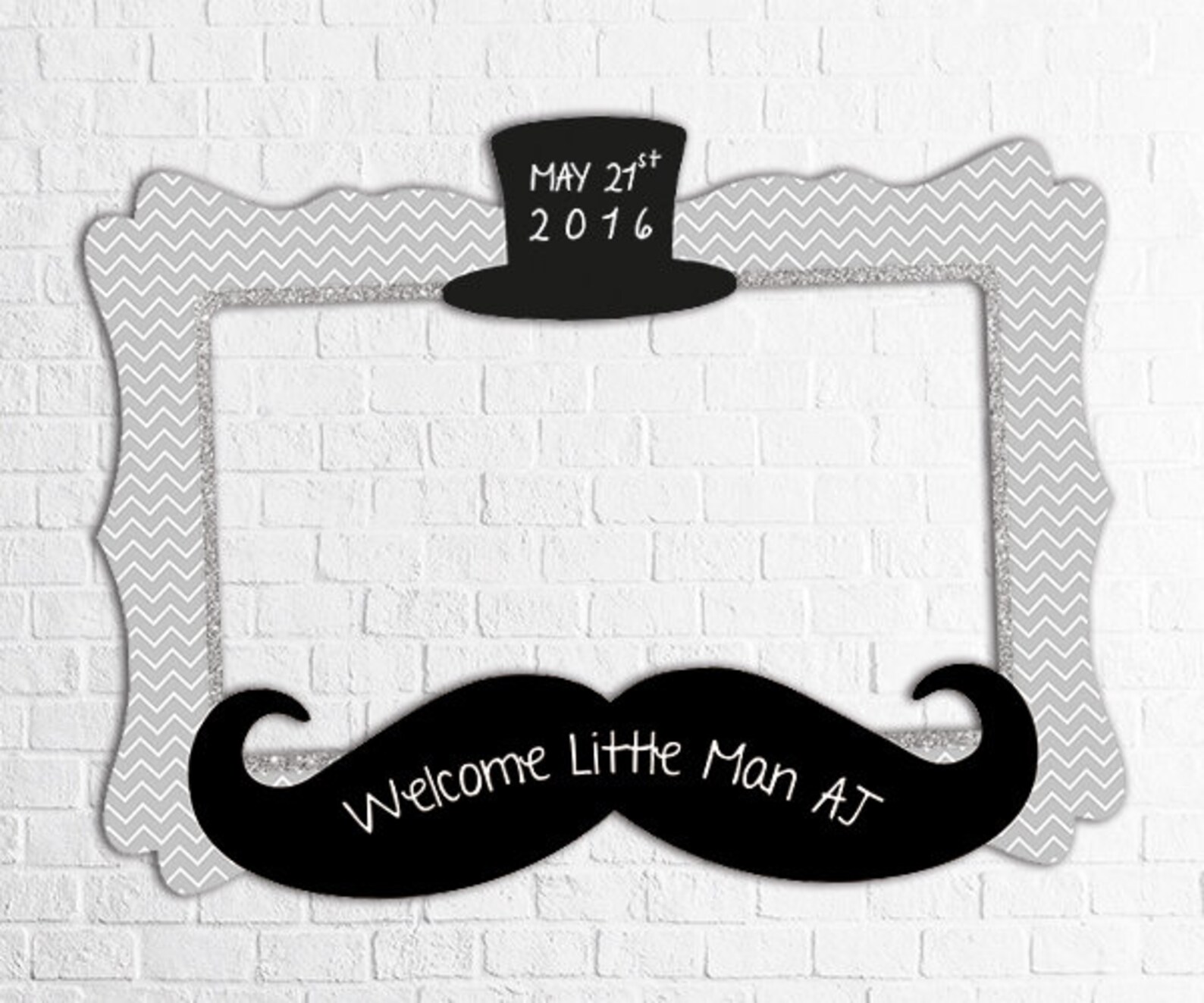 Little Man Baby Shower Frame, Little Man Birthday Party, Photo Booth ...