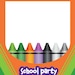 4 Color Options Crayon HALLOWEEN Party Frame, Crayon Trunk or Treat ...