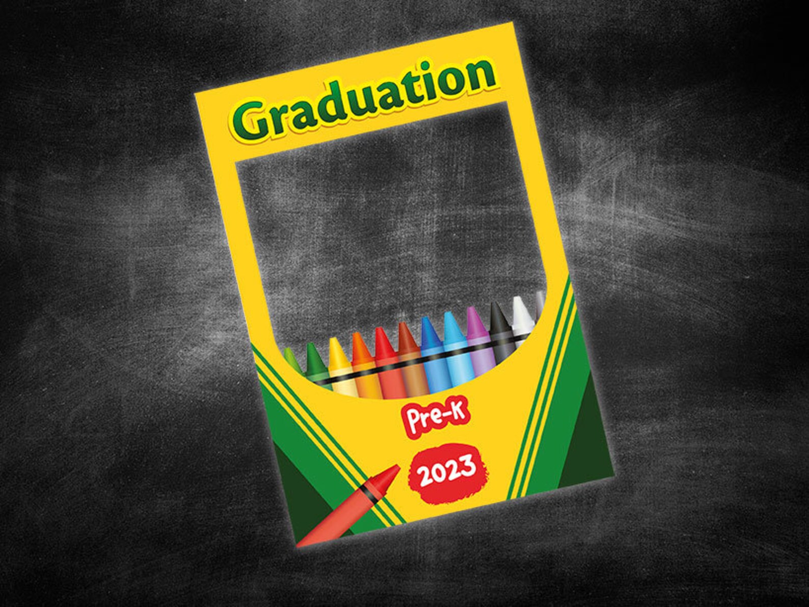 Pre-k 2023 Crayon Graduation Party Frame Crayon Graduation - Etsy