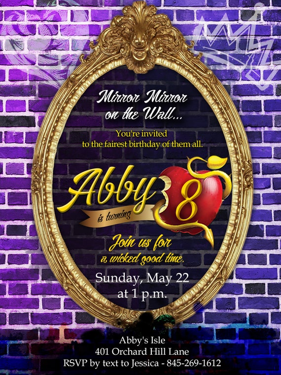 Descendants Invitation CUSTOM ORDER Descendants Invite - Etsy
