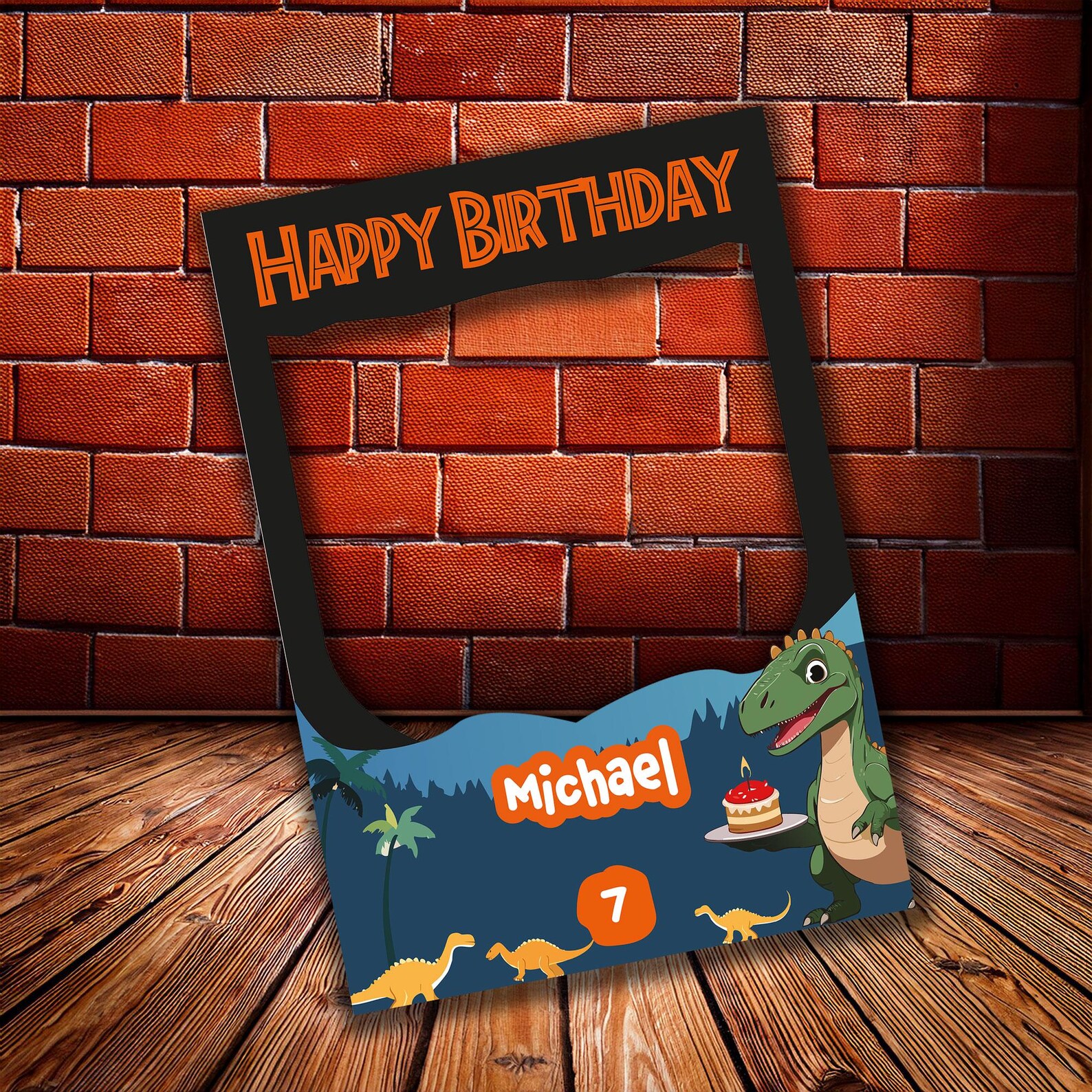 Jurassic Dinosours Theme Birthday Party Photo Frame - Etsy