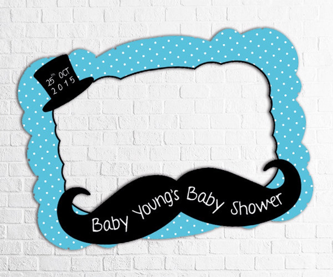 Little Man Baby Shower Frame, Little Man Birthday Party, Photo Booth ...
