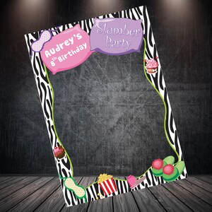 Sleepover Party Frame, Sleepover Birthday, Slumber Party, Slumber ...