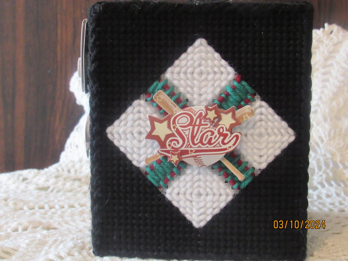 Baseball / Sports / Dad New Tissue Box Cover - Handmade - Plastic ...