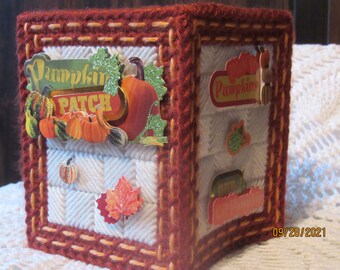 Pumpkin Tissue Box Cover - Etsy