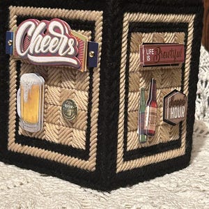 Tavern Pub Cheers Beer / New Handmade Tissue Box Cover - Canvas - Cube ...