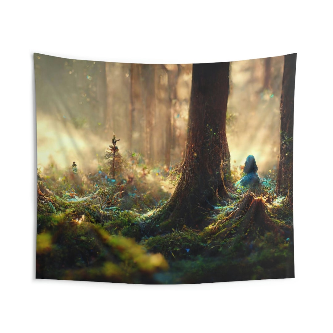 Enchanted Forest Indoor Wall Tapestries - Etsy