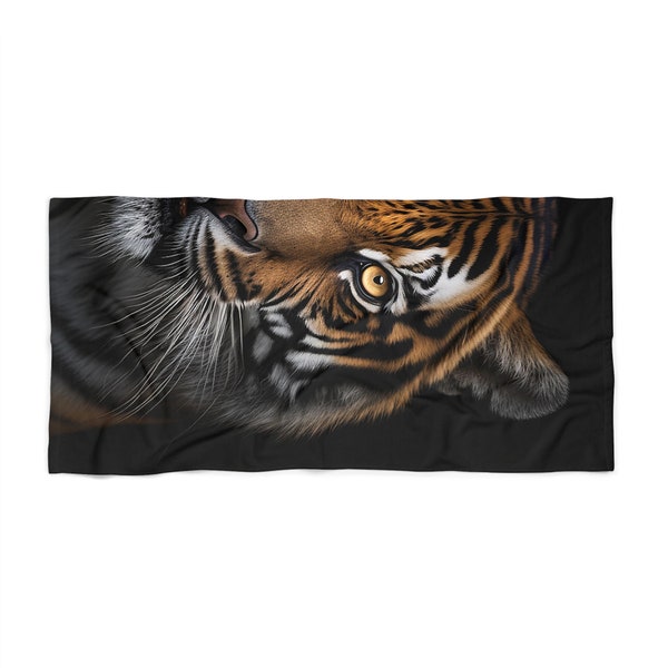 Tiger Beach Towel - Etsy UK