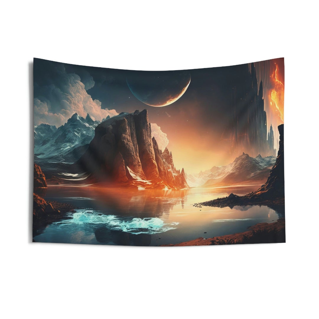 Fantasy Landscape Indoor Wall Tapestries - Etsy